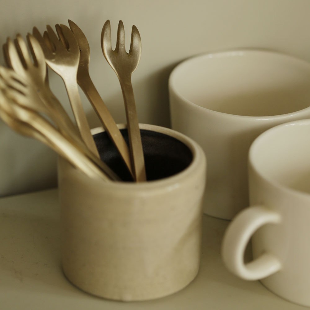 Brass Dessert Fork– Peter Fields