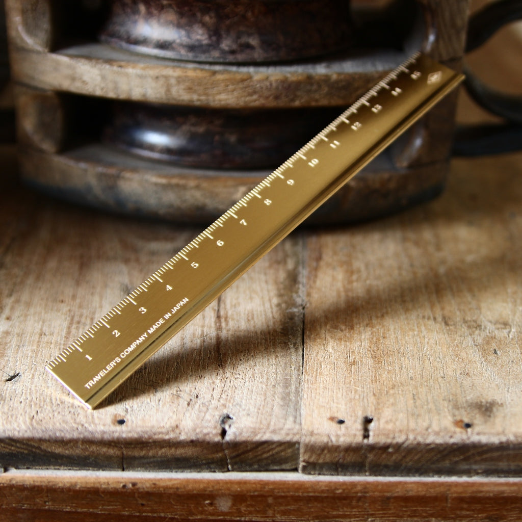 TRC Brass Ruler | Traveler's Company– Peter Fields