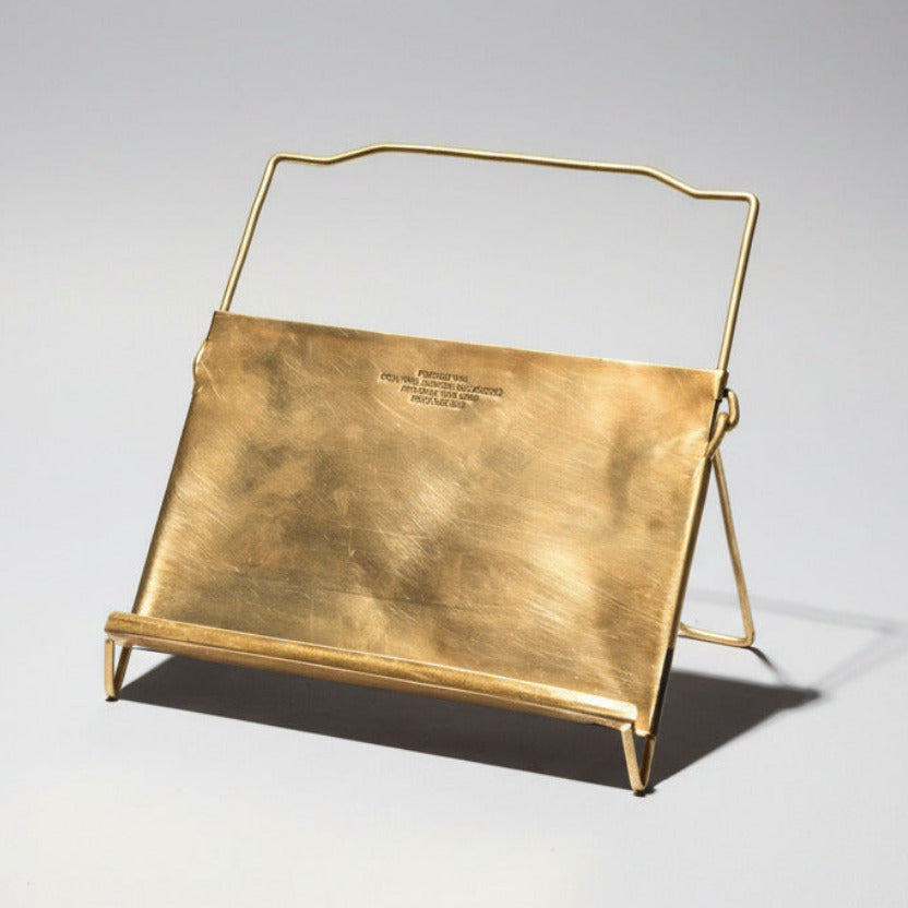 Tablet Stand Brass | Puebco | Peter Fields