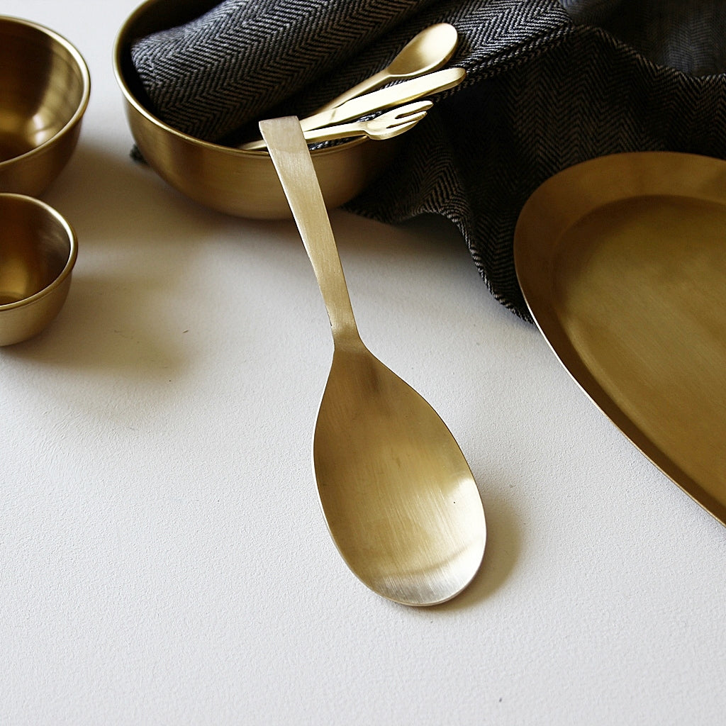 Brass Serving Spoon | Fog Linen Work | Peter Fields