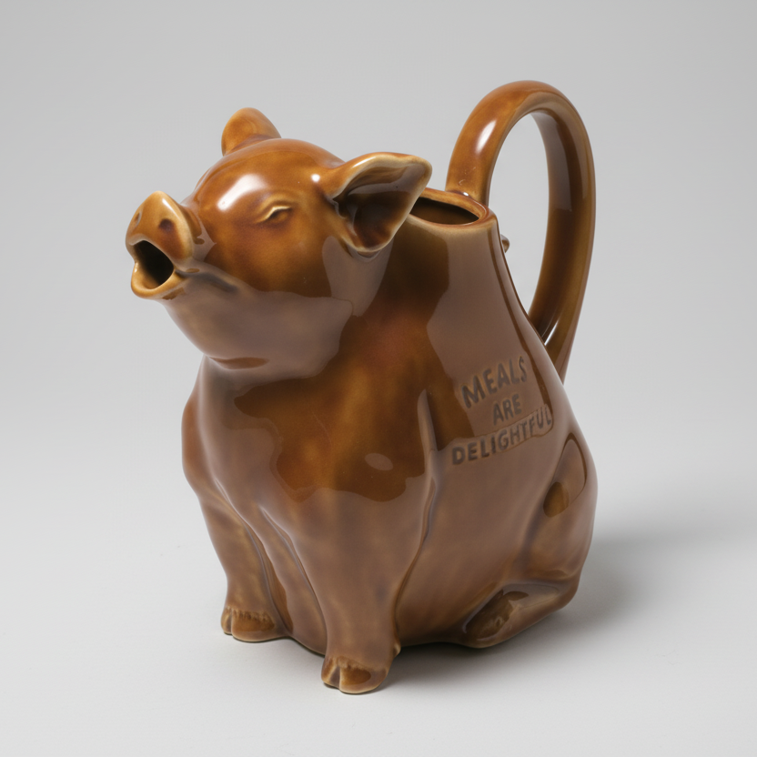 Piggy Pitcher – Porcelain Jug | Peter Fields